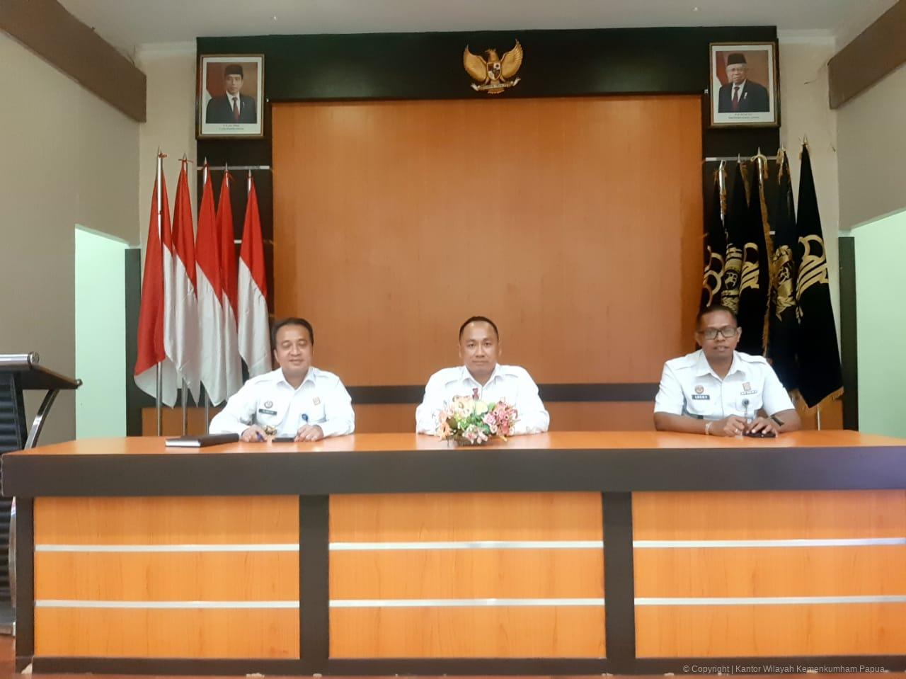 Kanwil Papua Hadir Secara Virtual Pelantikan dan Pengambilan Sumpah Jabatan Pimpinan Tinggi ...